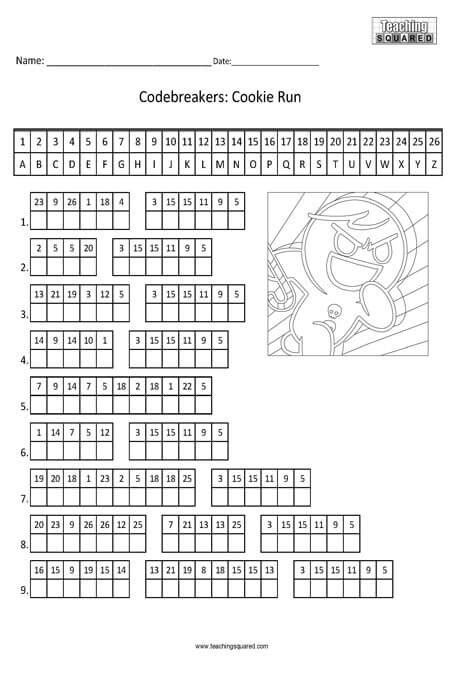 Break The Code Worksheet