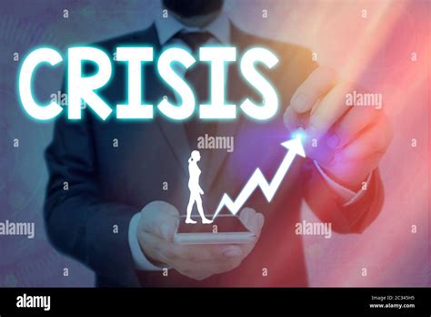 Handwriting Text Writing Crisis Conceptual Photo Event That Is Going