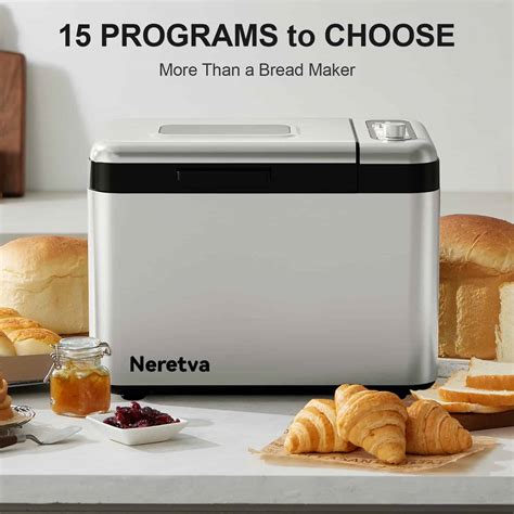 Neretva Bread Maker Machine 15 In 1 33lb Automatic Breadmaker With