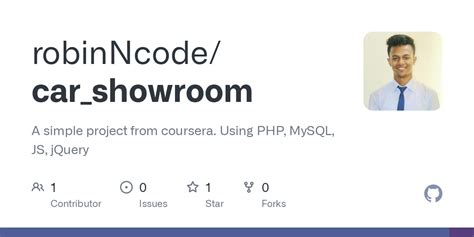 Github Robinncodecarshowroom A Simple Project From Coursera Using Php Mysql Js Jquery