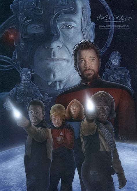 Star Trek The Best Of Both Worlds Poster By Ms