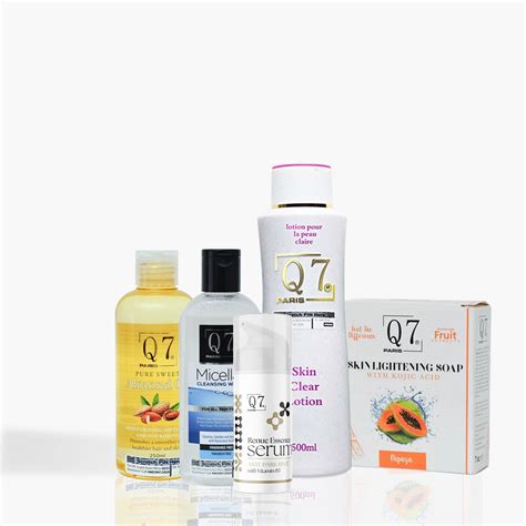 Q7paris Complexion Unifying Skin Brightening Bundle 5 In 1