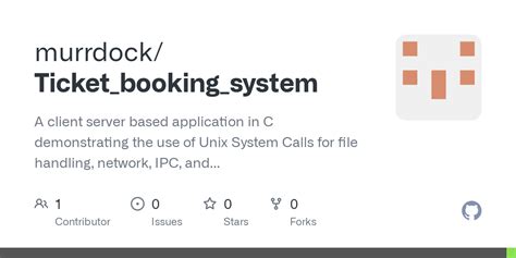 GitHub Murrdock Ticket Booking System A Client Server Based Application In C Demonstrating