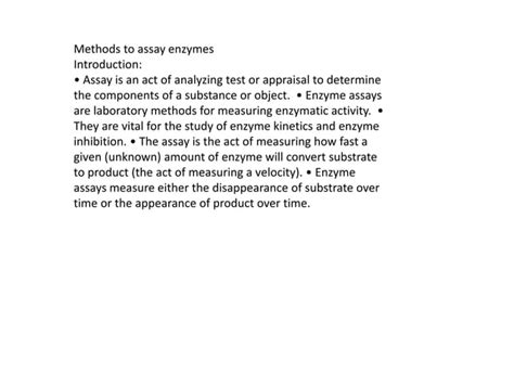 Enzyme Assayspptx