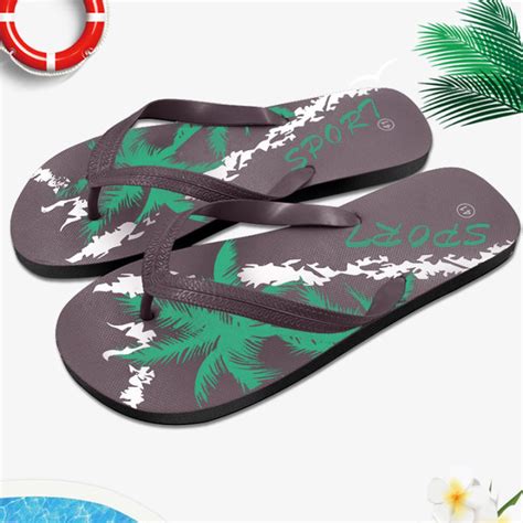 Large Size Mens Shoes Cool Flip Flops Mens Slippers Beach Slippers