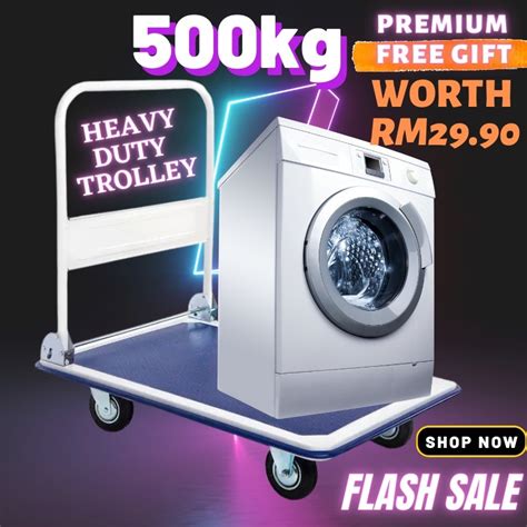 150kg 300kg 350kg Home Trolley Heavy Duty Troli Barang Foldable Troley