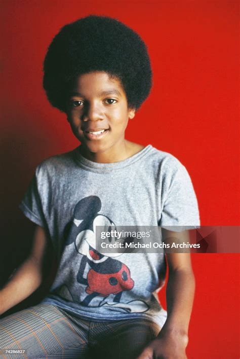 Pop Singer Michael Jackson Of The Randb Quintet Jackson 5 Poses For A