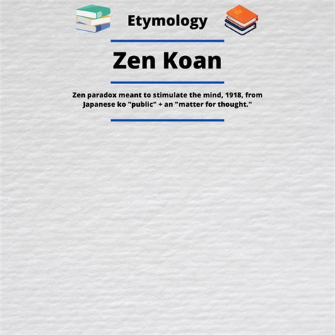 Zen Koan Rvocabwordoftheday