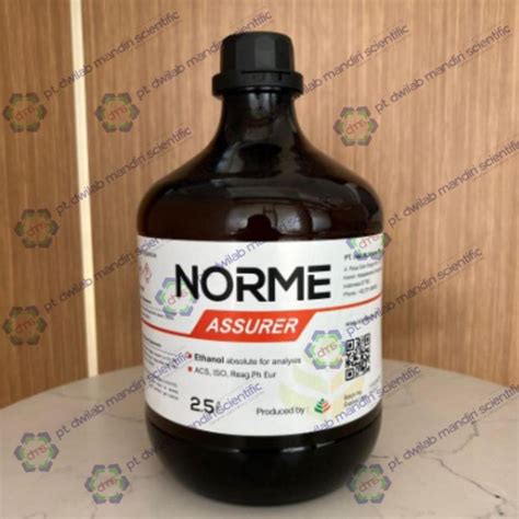 Jual Ethanol Absolute For Analysis 2 5l Norme Shopee Indonesia