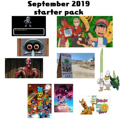 September 2019 Starter Pack Rstarterpacks Starter Packs Know