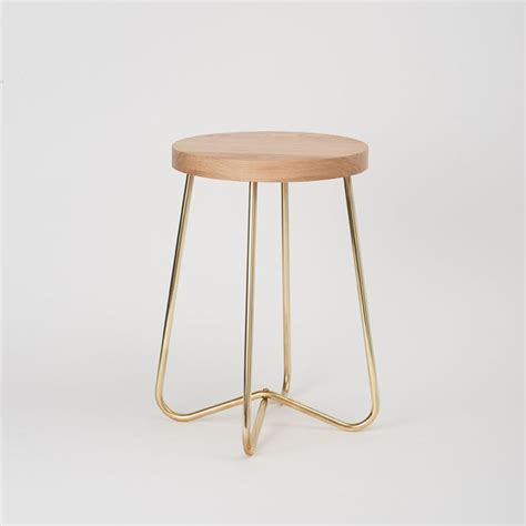 Cross Brass Stool By Douglas And Bec The Design Guide