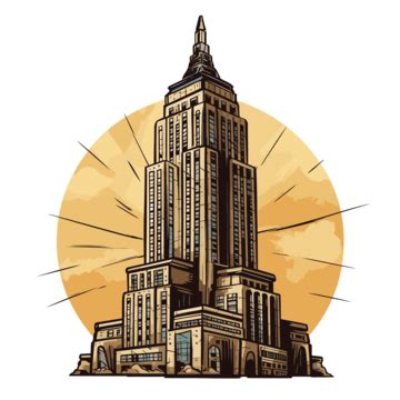 Empire State Building Sticker Clipart Empire State Building Vector