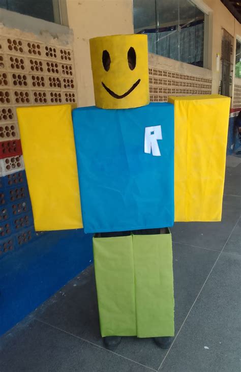 Roblox Noob Costume In 2024 Character Halloween Costumes Homemade