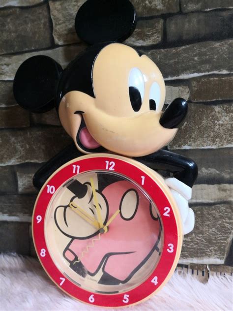 Mickey Mouse Pendelum Clock Furniture And Home Living Home Decor Clocks On Carousell