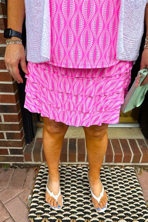 Lulu B Light Pink Dots Cha Cha Skort Blooming Boutique