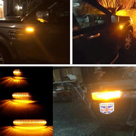Buy Nslumo Sequential Amber Full Led Side Marker Lights For Land Rover