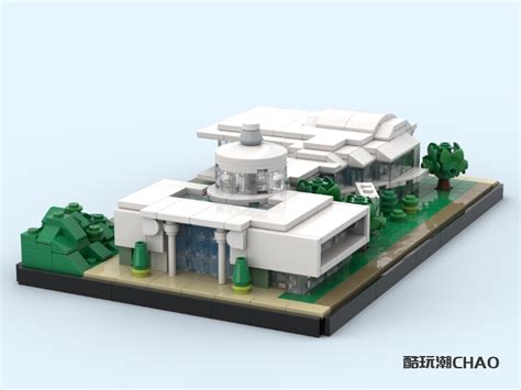 乐高白色建筑拼搭图纸 酷玩潮chao