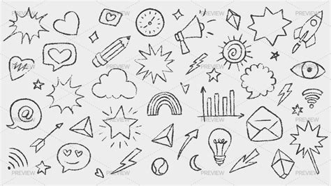 Pencil Doodles Graphics Motion Array