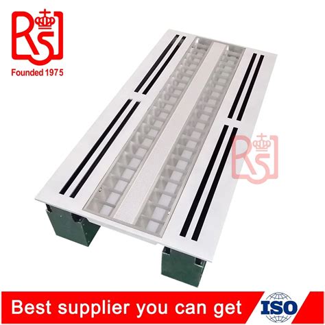 Hvac Ceiling Light Troffer Exhaust Air Conditioning Air Grille Linear Slot Diffuser