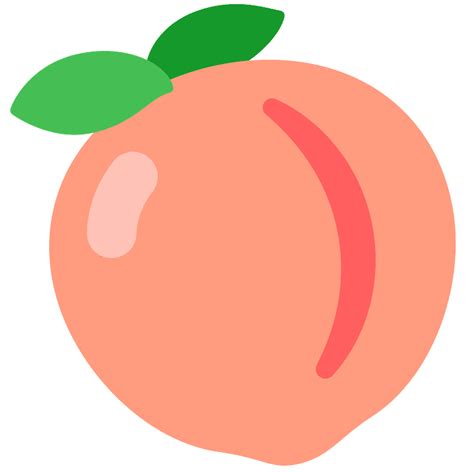 Peach Free Vector Emoji On