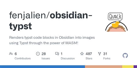 Github Fenjalienobsidian Typst Renders Typst Code Blocks In