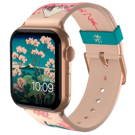 Moby Fox Cherry Blossom Hokusai Smartwatch Strap And Spehere Techinn