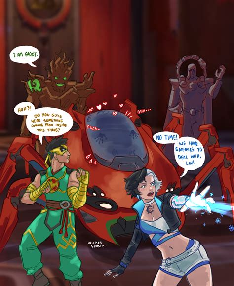 Rule 34 Female Gay Groot Groot Marvel Rivals Hiding Sex Iron Fist