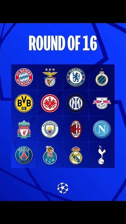 Ucl Tim Yg Lolos Ke 16 Besar Fase Knock Out Ucl Uclgroupstage