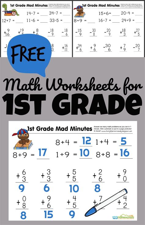 Fun And Engaging Math 1st Grade Worksheets For Young Learners