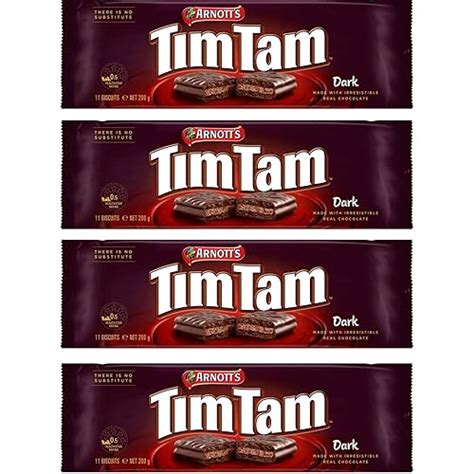 Arnotts Tim Tam Classic Dark 8 Pack Australian Chocolate Biscuits