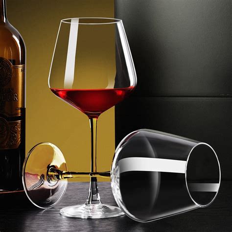 Paracity Juego De 2 Copas De Vino Copas De Vino Sopladas A Mano Copa