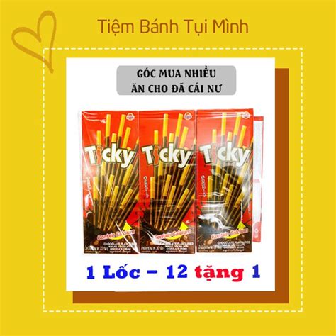 Bánh Que Ticky Thái Vị Socola 1 Lốc 13 Hộp Shopee Việt Nam