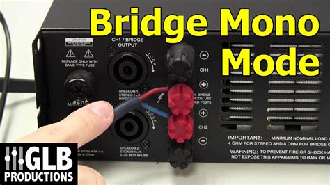 How To Bridge A 4 Channel Amplifier