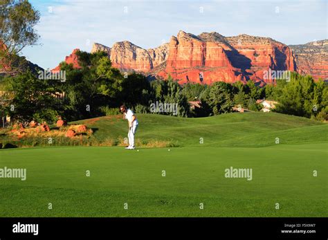 Oak Creek Country Club Golf Course In Sedona Arizona Surrounded By Red