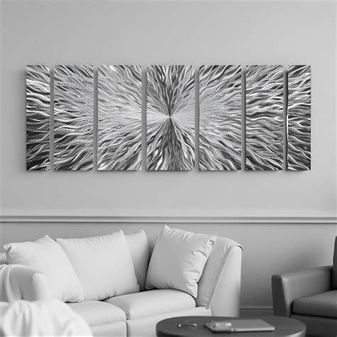 Radiant Awakening 7 Panel Metal Wall Art 68x24