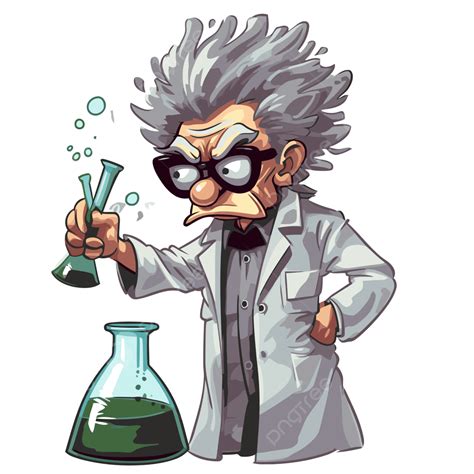 Mad Scientist Cartoon Lab