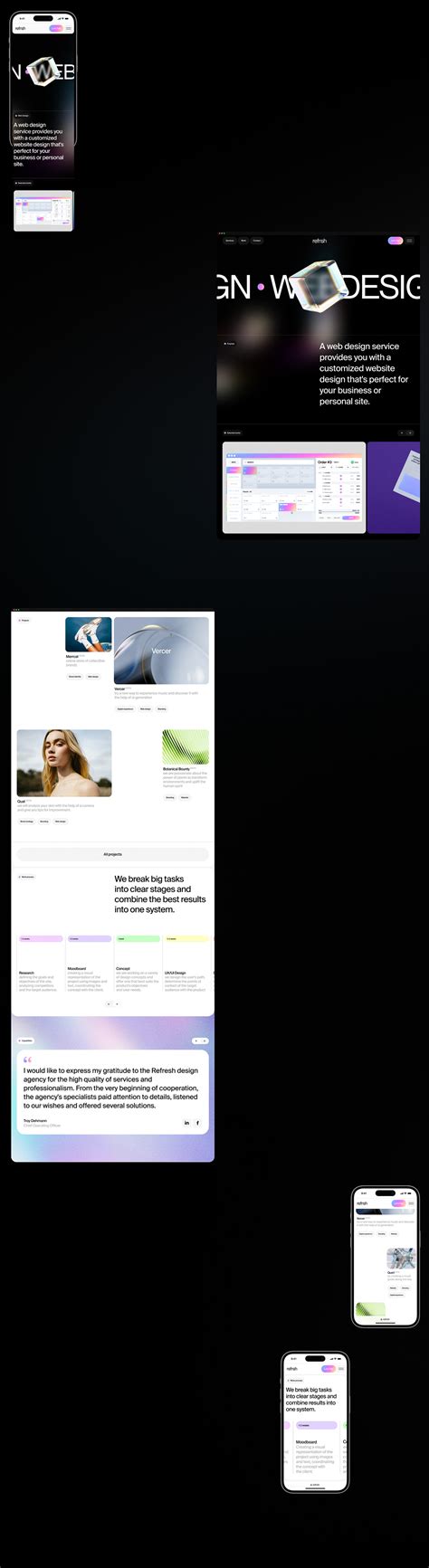 Refrsh Brand Identity And Web Design Behance