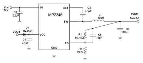 Mp2315 High Efficiency 3a 24v 500khz With Aam Light Load Mode