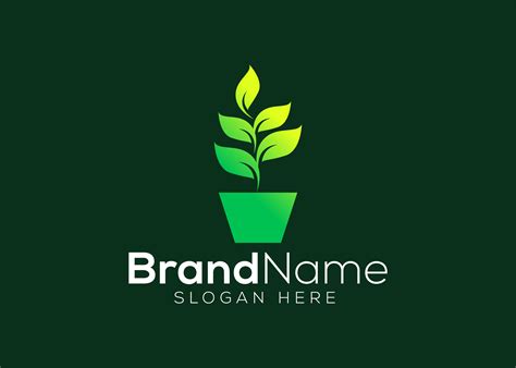 Flower Pot Logo Design At Timothy Samons Blog