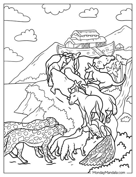 20 Noahs Ark Coloring Pages Free Pdf Printables