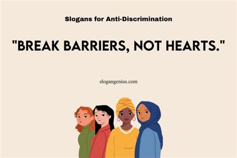 350 Slogans For Anti Discrimination Stand Together