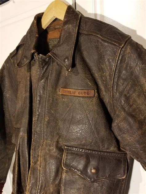Ww2 Wwii Usaaf A 2 Original Size 38 1940s Leather Flight Jacket Ja