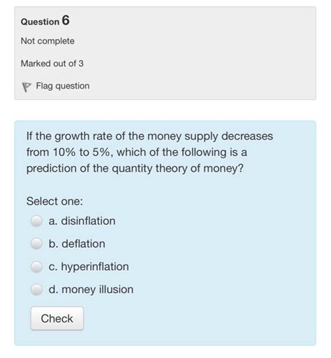Solved If The Growth Rate Of The Money Supply Decreases From