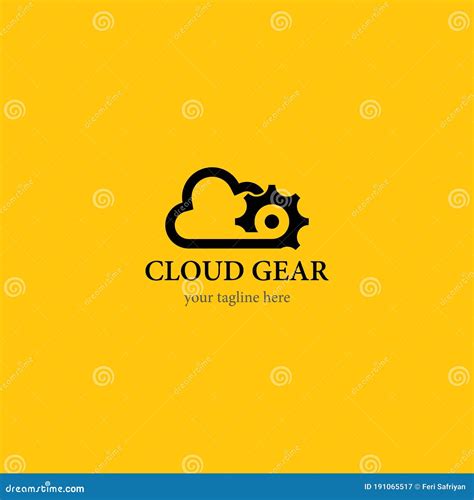 Cloud Gear Logo Vector Stock Illustration Illustration Of Connection