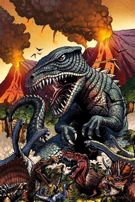 Godzilla Vs Jurassic World Dinosaurs Fan Art Godzilla Fan Art