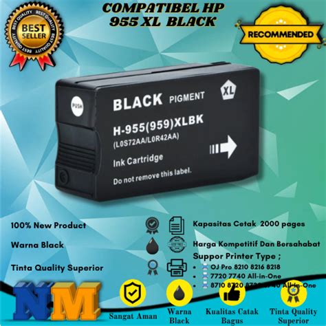 Jual Tinta Compatibel Hp 955 Xl 955 For Printer Hp 7720 7740 8210 8740