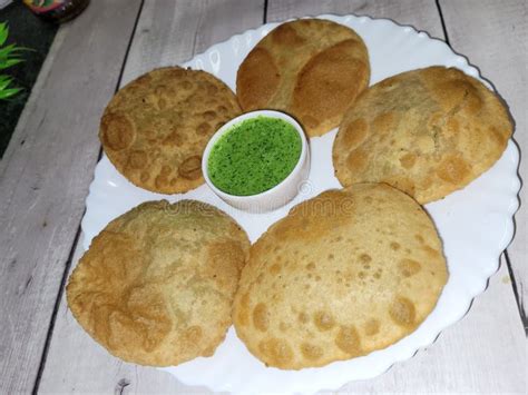 Poori Or Puri Is A Common Indian Bread Used In Breakfast And As Food Stock Image Image Of