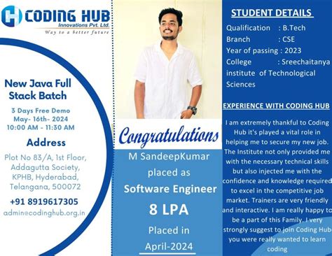 Coding Hub Innovations Pvt Ltd On Linkedin Congratulations On The New Role We Are Really
