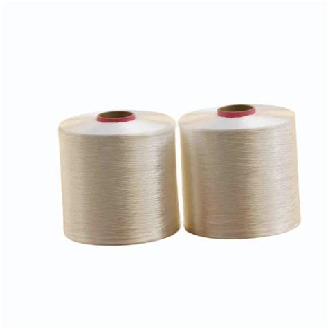 White Plain Nylon 66 High Tenacity Yarn For Waving Lustre Bright At