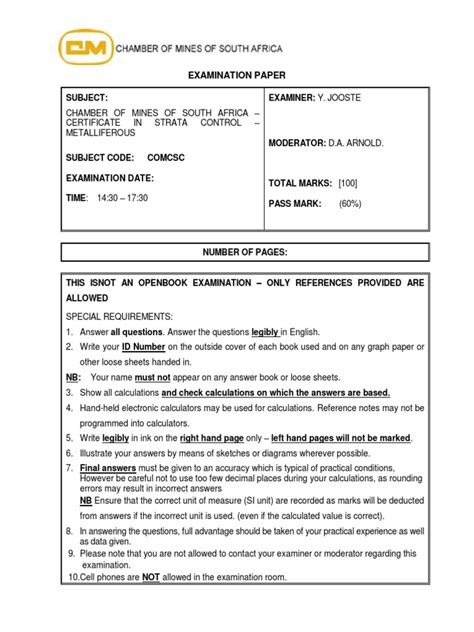 Examination Paper Pdf